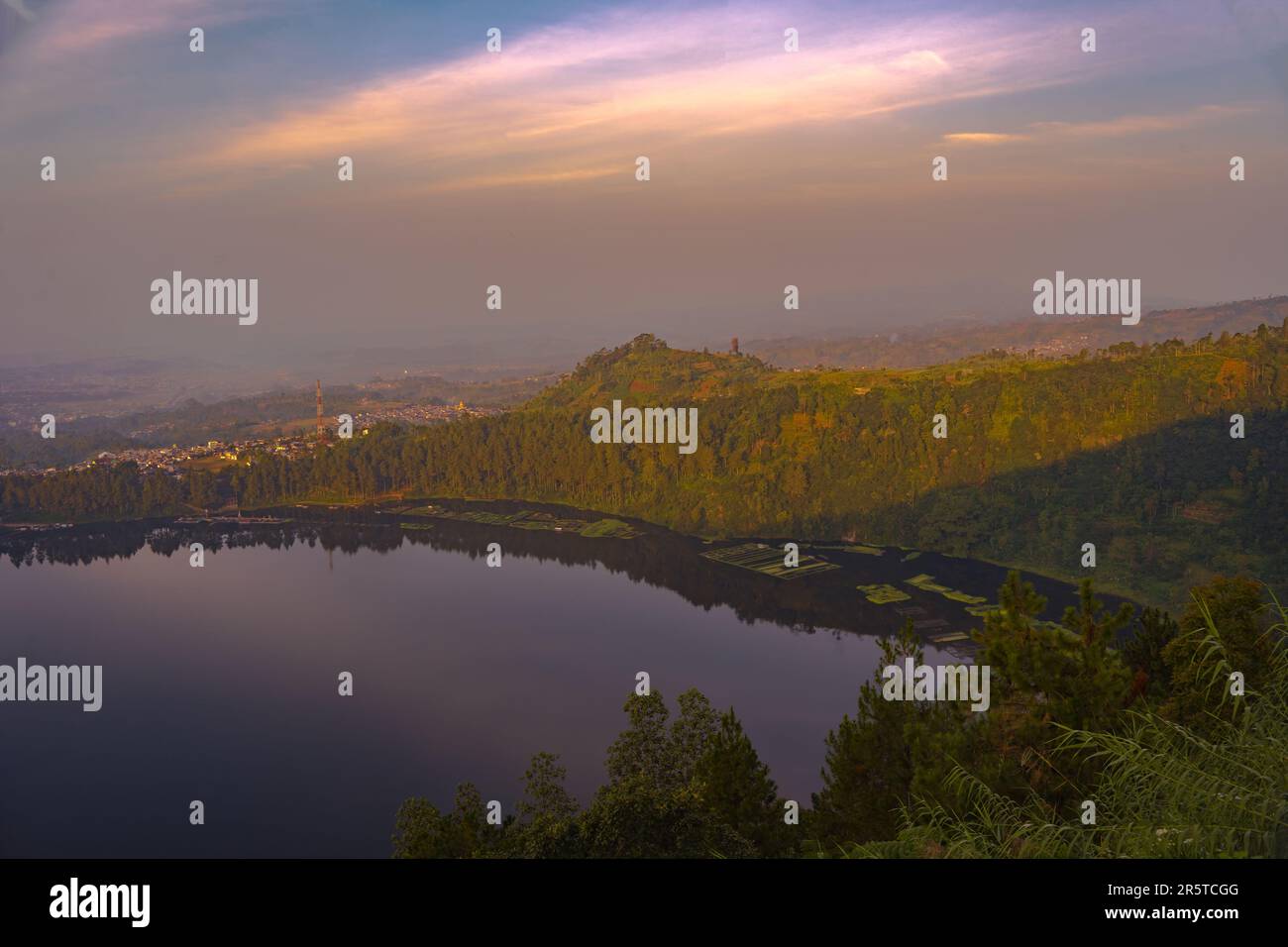 Telaga Menjer or Lake Menjer in Wonosobo, Central java, Indonesia ...
