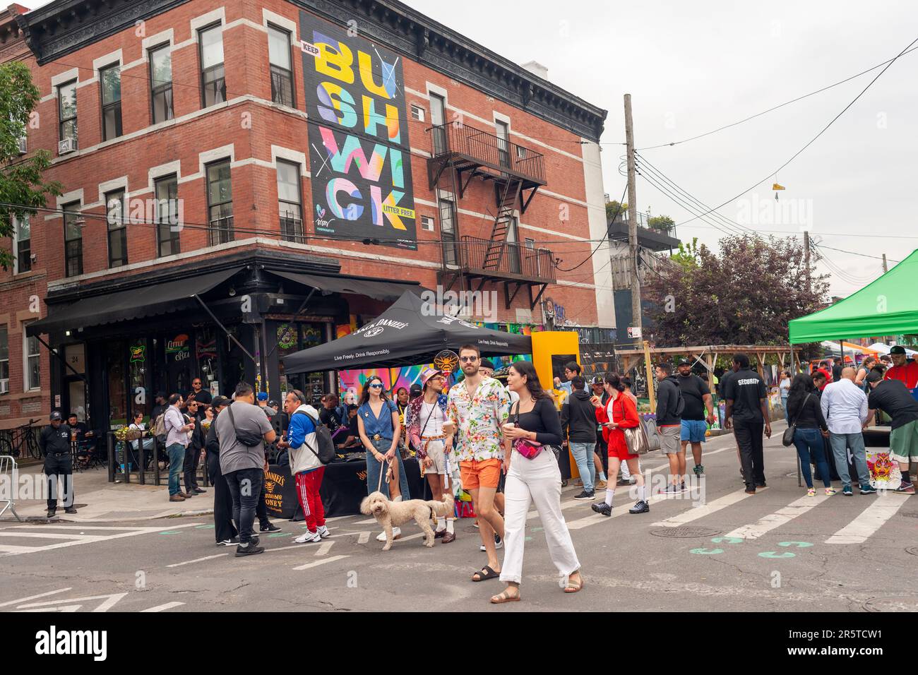 Thousands pour into Bushwick, Brooklyn in New York for the annual ...