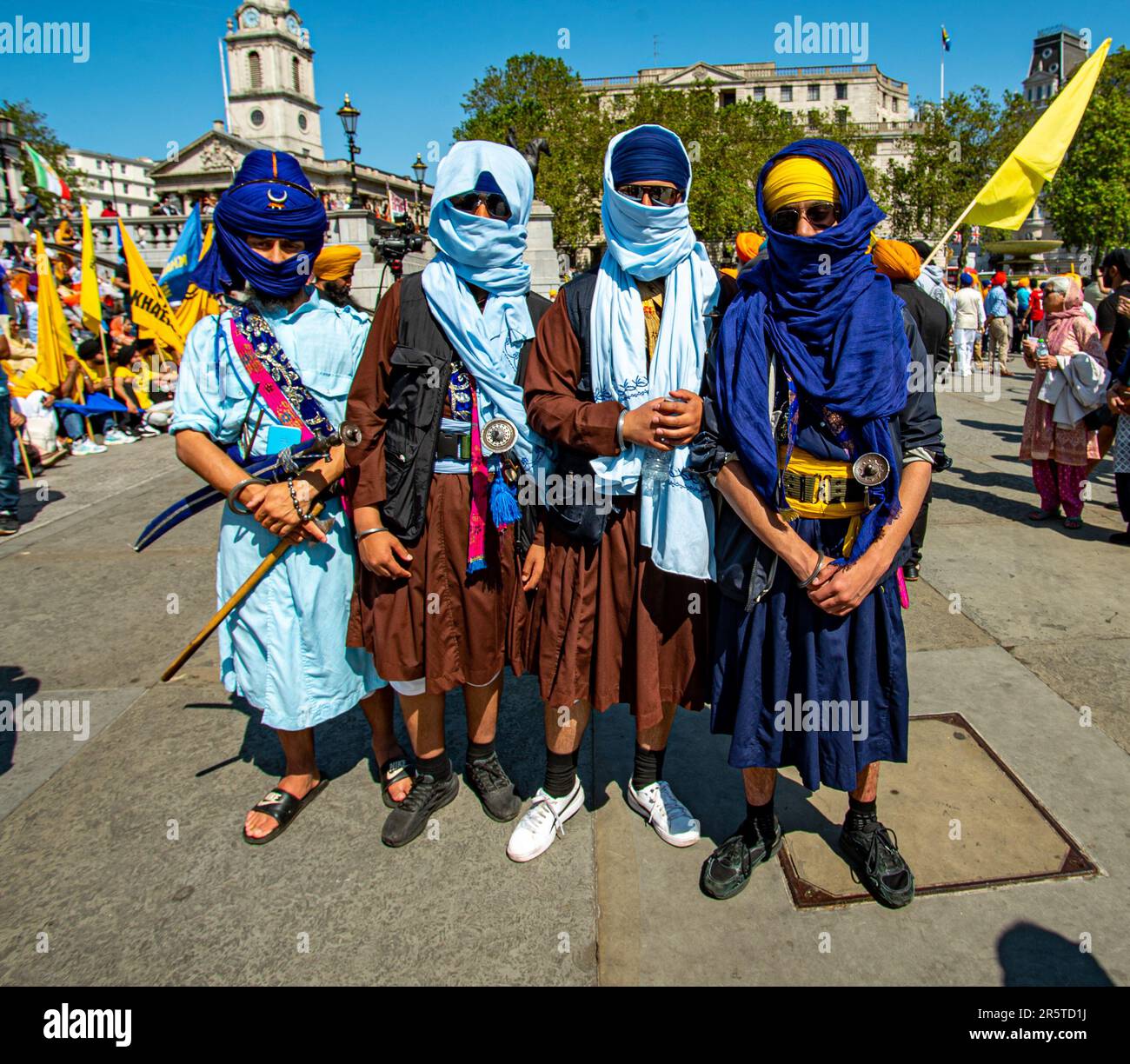 London, United Kingdom - June 4th 2023: Sikh diaspora in the UK held a ...