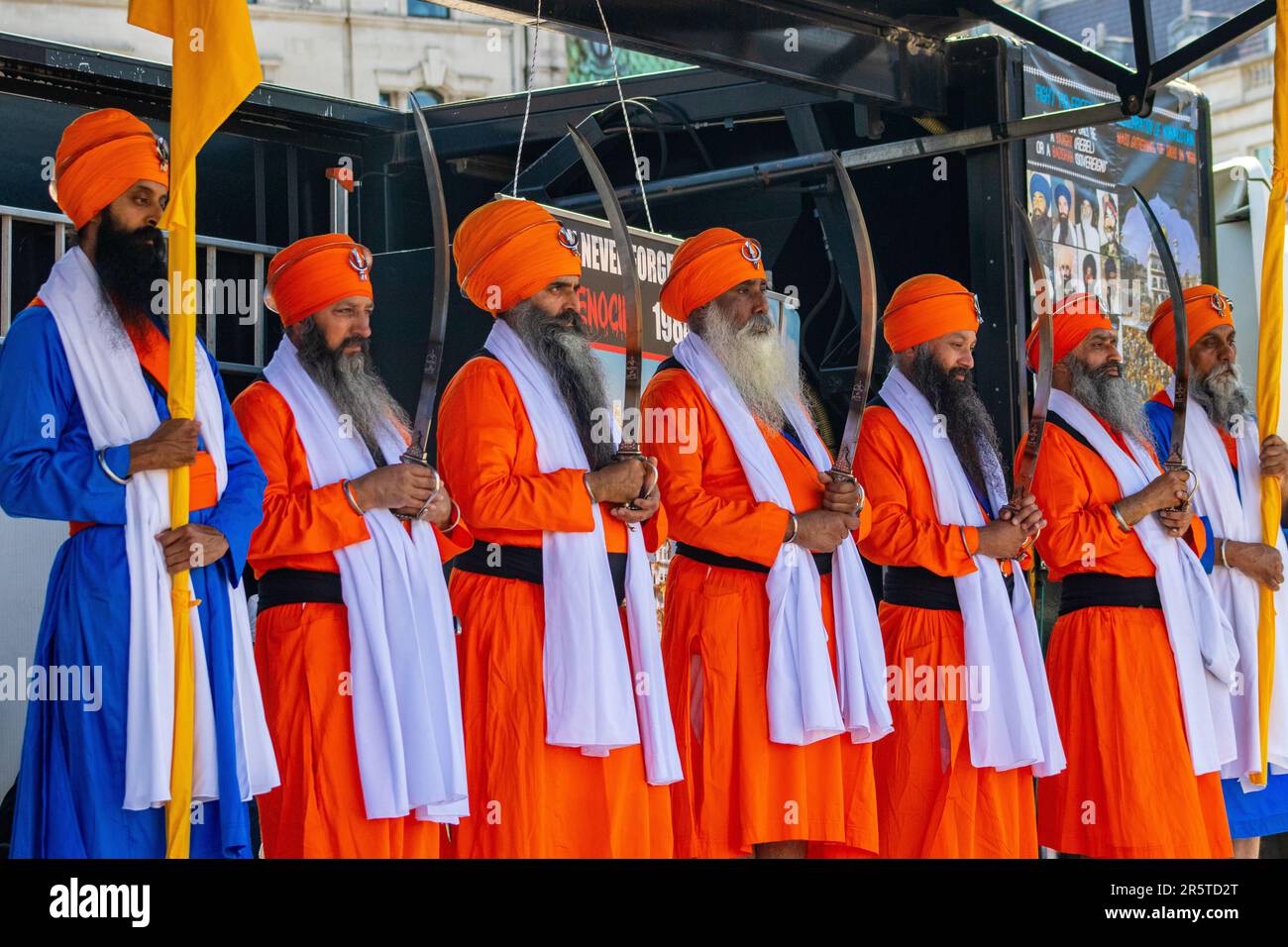 London, United Kingdom - June 4th 2023: Sikh diaspora in the UK held a ...