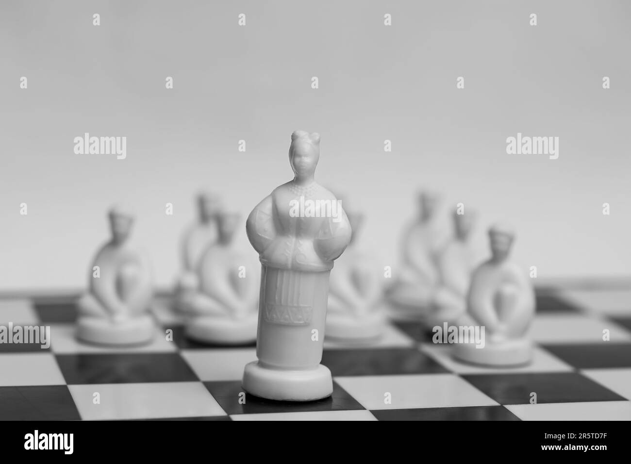 Ukrainian chess with Gogol's heroes on the board symbolizes battle and ...