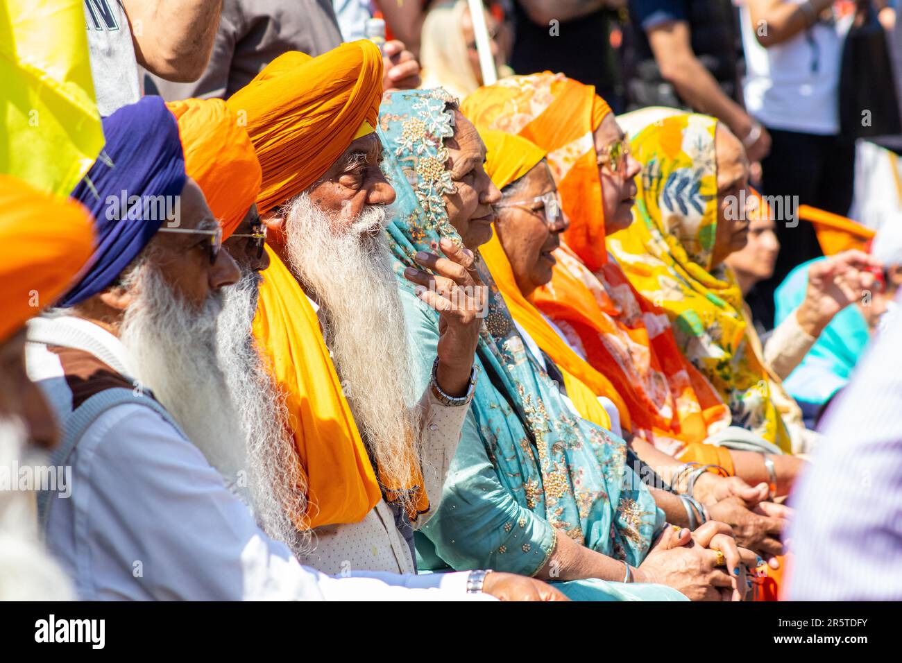 London, United Kingdom - June 4th 2023: Sikh diaspora in the UK held a ...