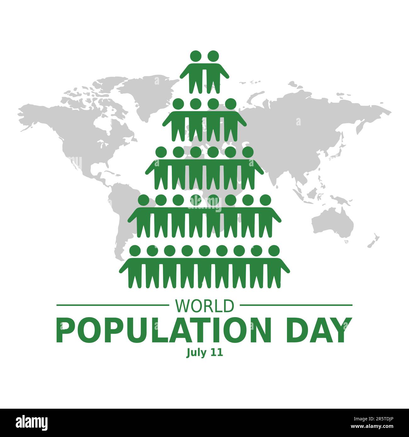 World Population Day, creative concept design for banner or poster ...
