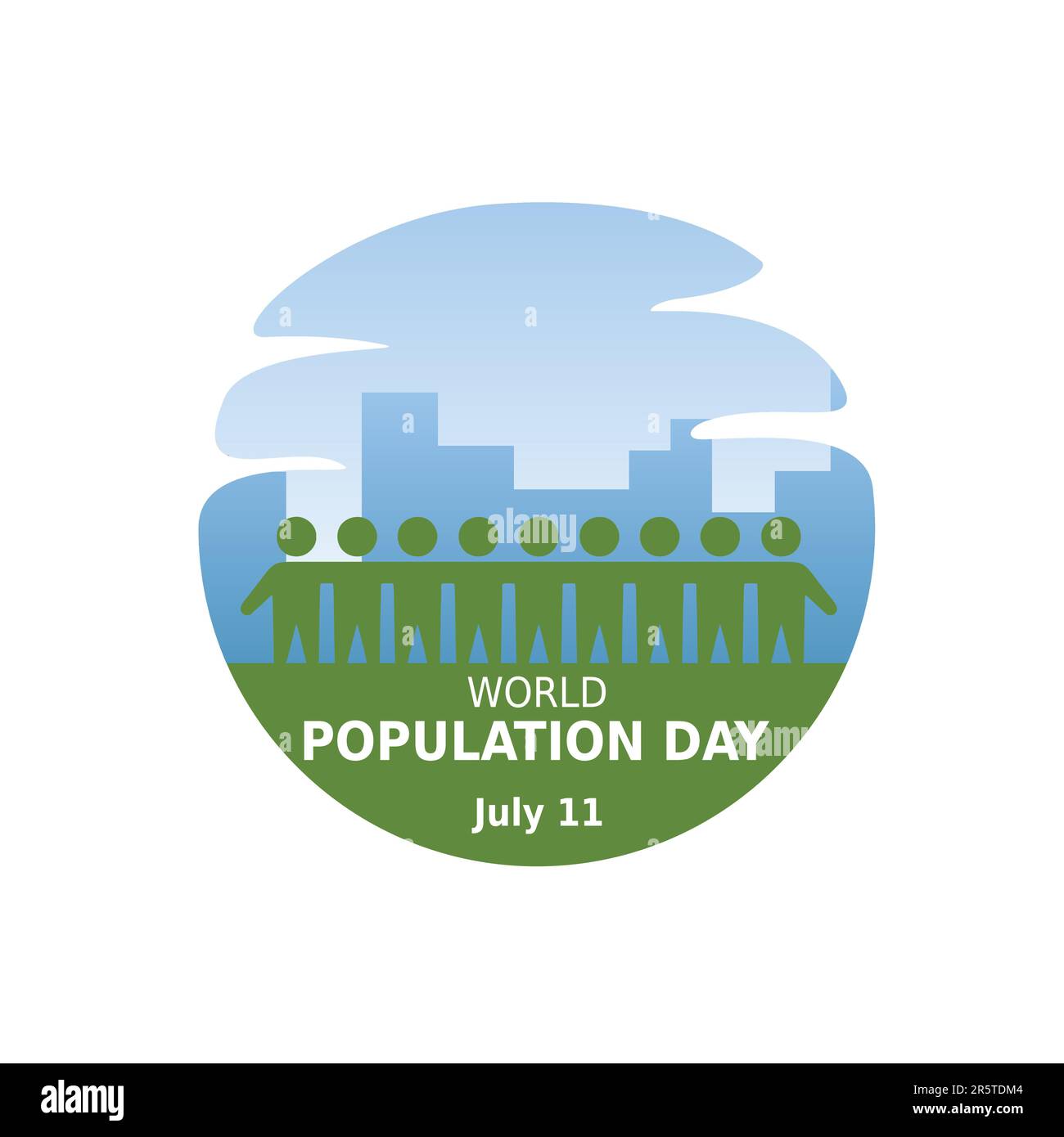 World Population Day, creative concept design for banner or poster ...