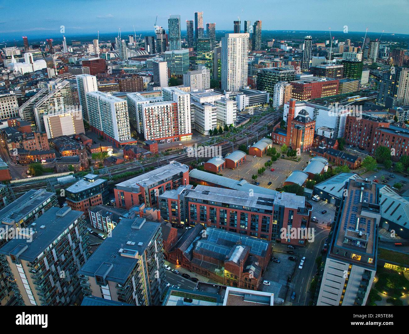Salford skyscraper sunset hi-res stock photography and images - Alamy