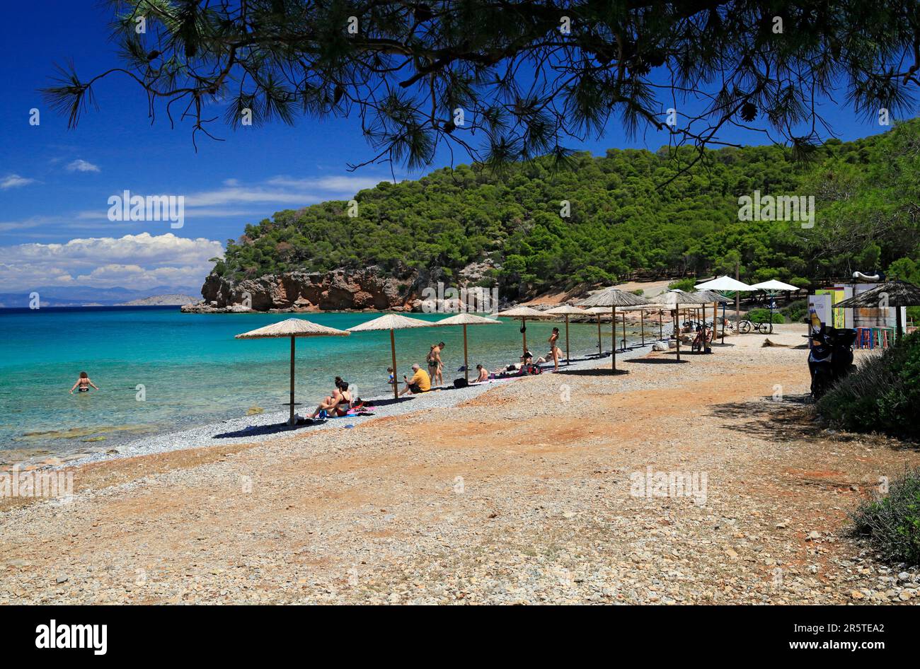 Dragonera Beach, Agistri, Saronic Islands, Greece Stock Photo - Alamy