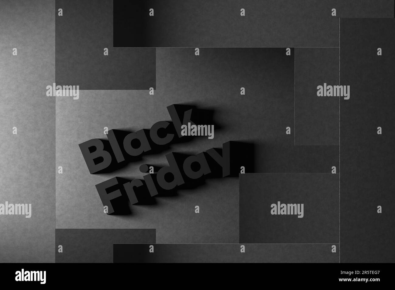 Black friday concept steel hi-res stock photography and images - Alamy