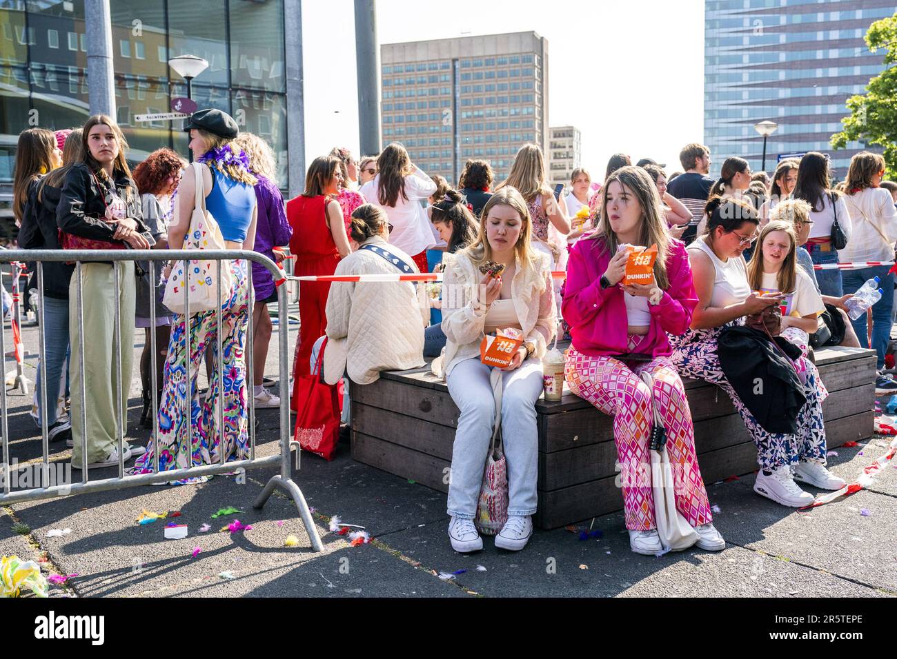 AMSTERDAM - Concertgoers at the Johan Cruijff ArenA, prior to Harry ...