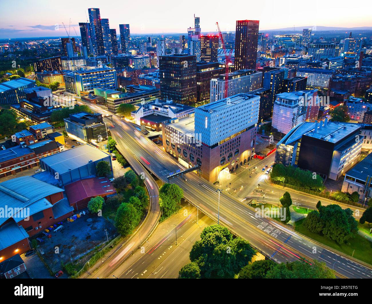 Salford skyscraper sunset hi-res stock photography and images - Alamy