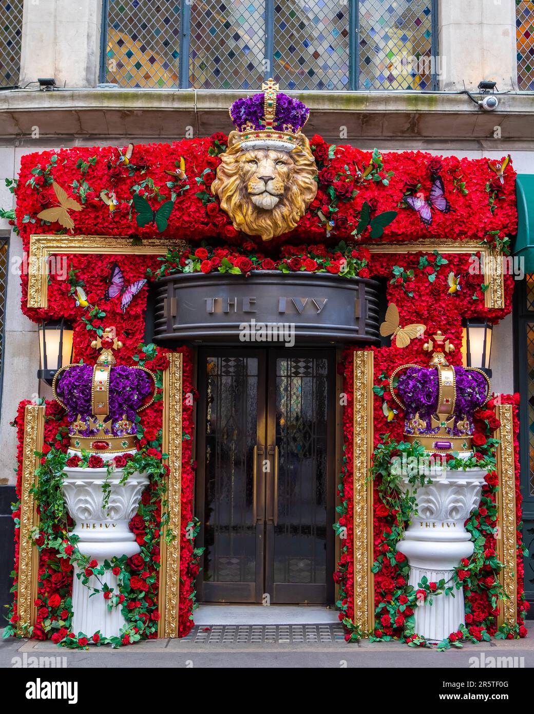 London, UK - April 30th 2023: The beautifully decorated exterior of The ...