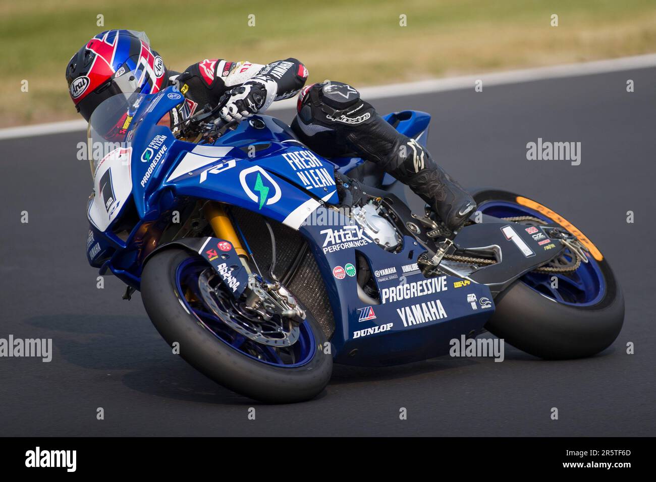 June 04, 2023: Elkhart Lake, WI - Points leader #1 Jake Gagne rides his ...