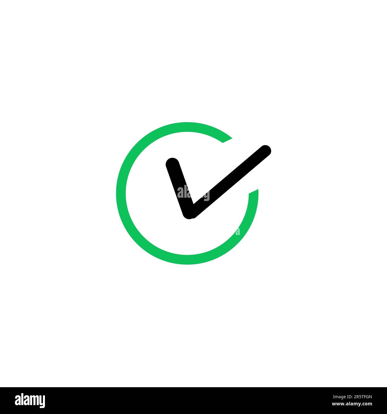 An illustration of a stamp of approvement on a white background Stock ...