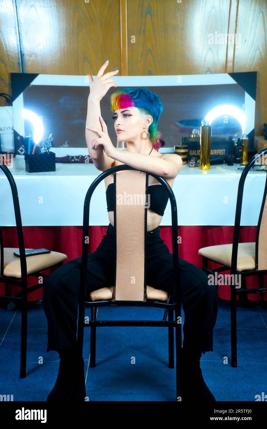 Bob hair model hi-res stock photography and images - Alamy