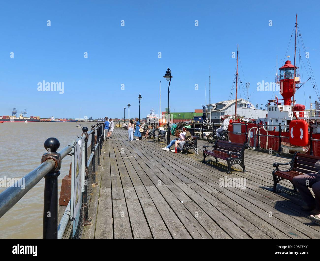 Harwich, Essex - 3 June 2023 : Lots of people on the Ha’Penny pier. Hot ...