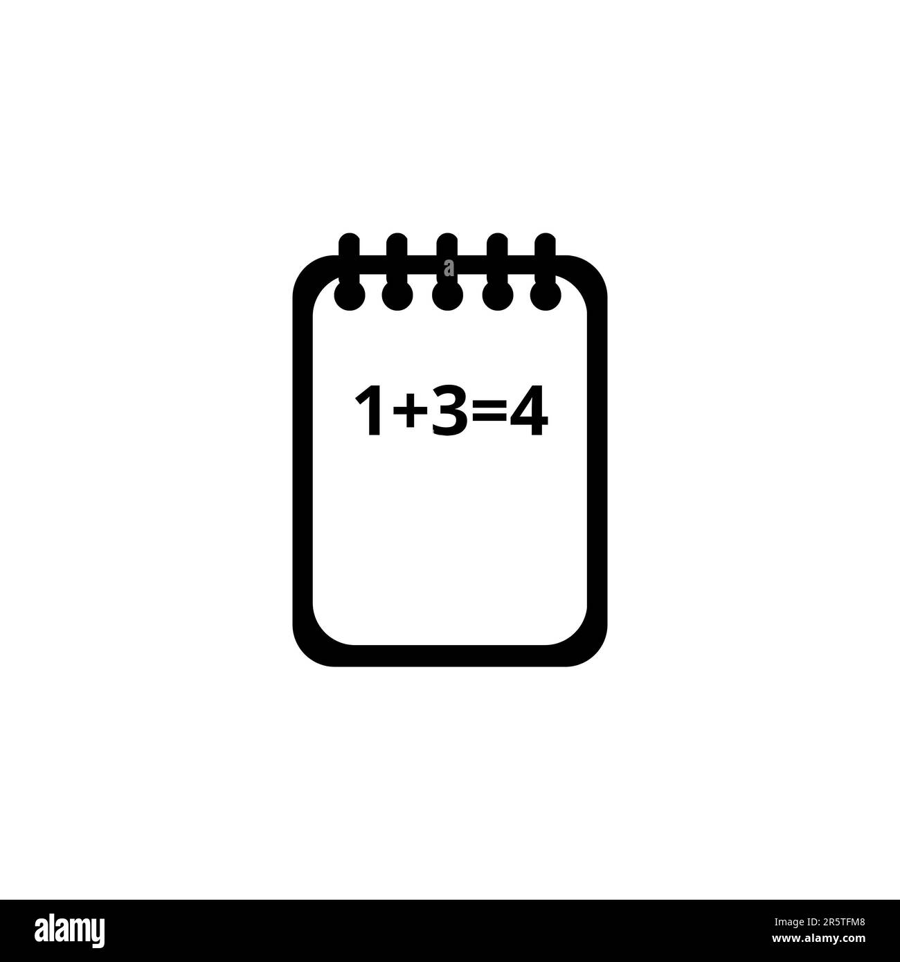 Math equation on white Black and White Stock Photos & Images - Alamy