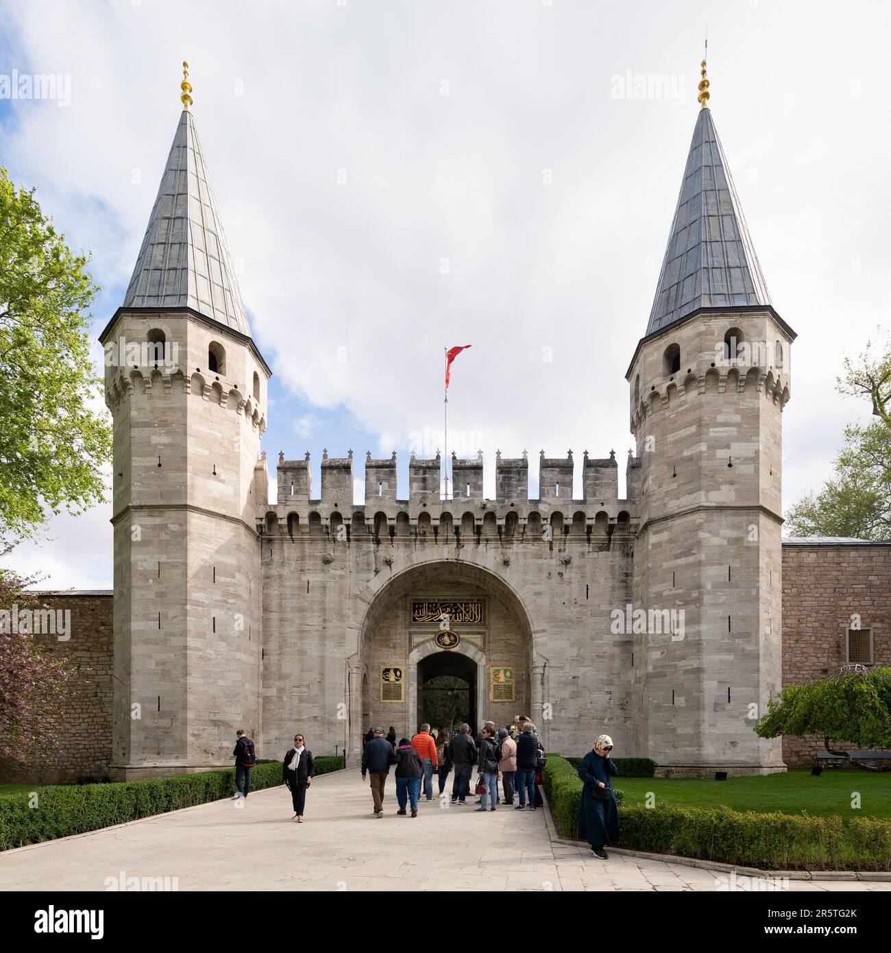 Istanbul, Turkey - May 11, 2023: Topkapi Palace: The large Gate of ...