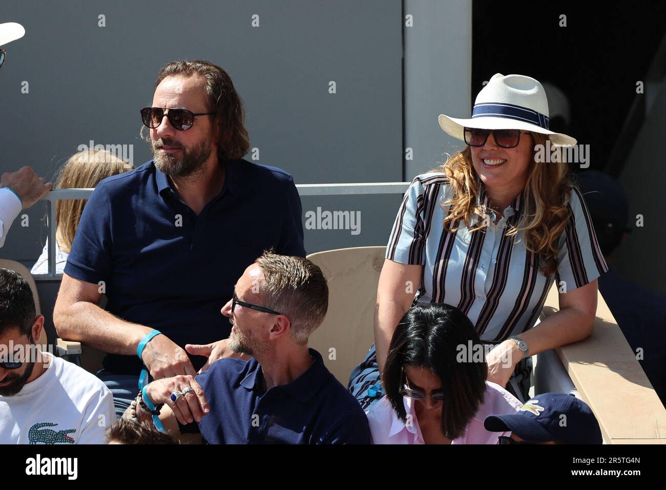Paris, France. 05th June, 2023. Fred Testot, Pauline Testot in the ...