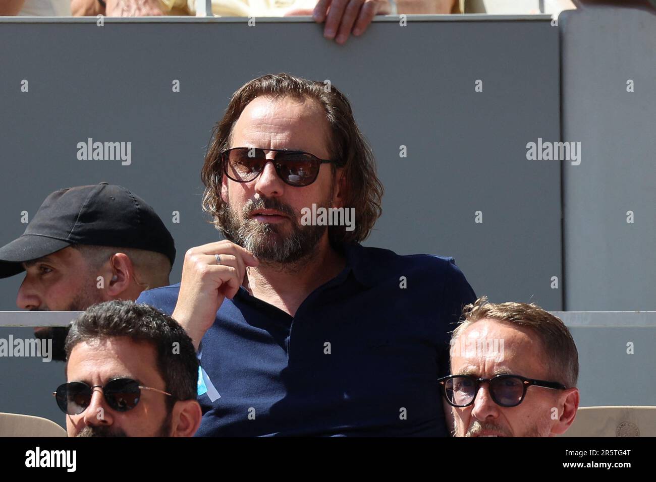 Paris, France. 05th June, 2023. Fred Testot in the stands during French ...