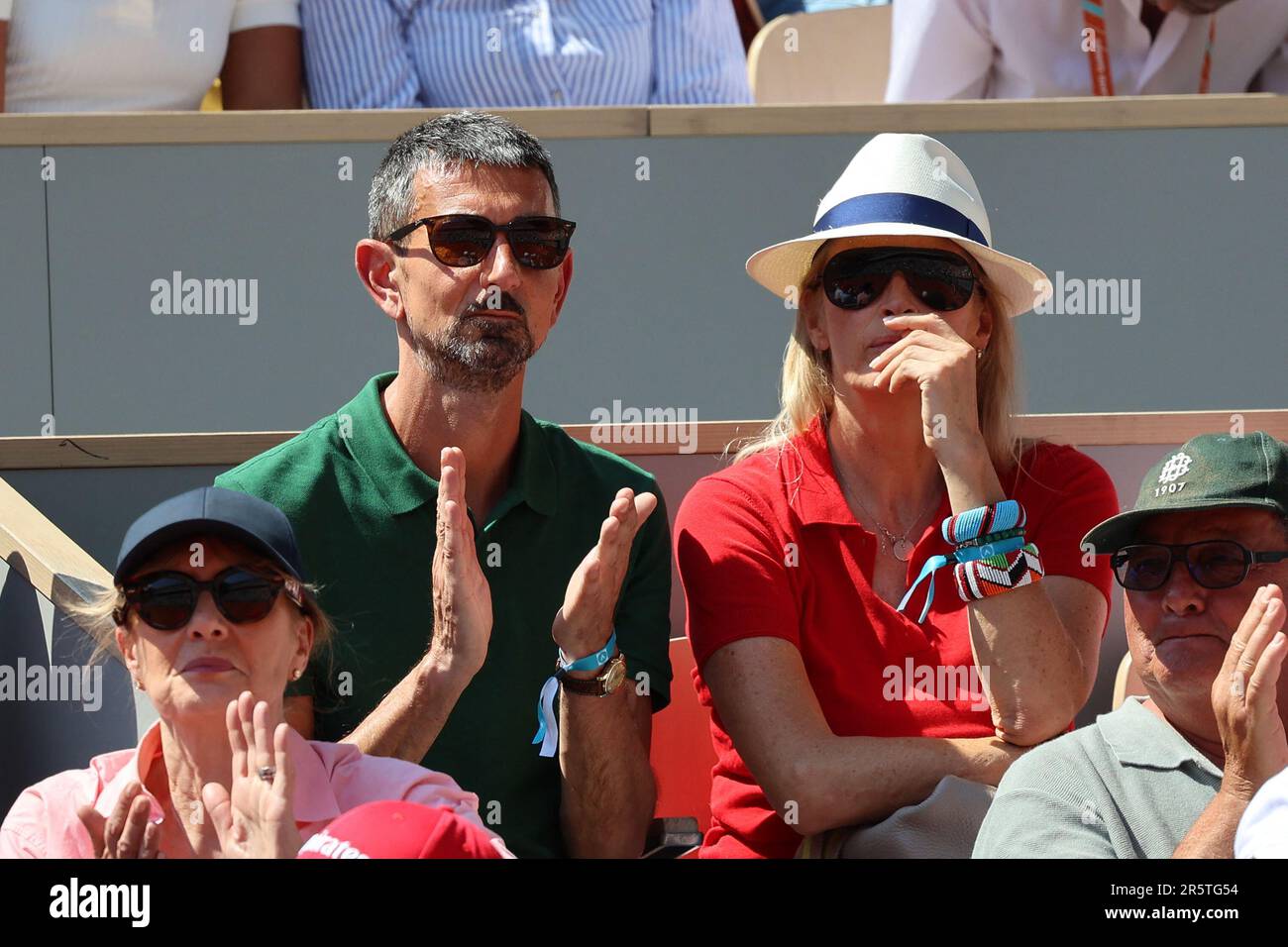Paris, France. 05th June, 2023. Guillaume Robert, Estelle Lefebure in ...