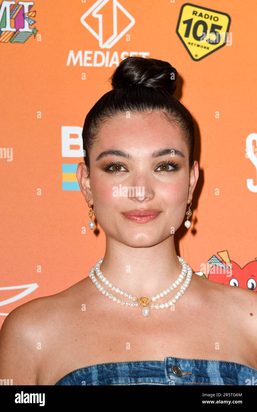 Maria Sole Pollio attends the photocall of presentation LoveMi concert ...