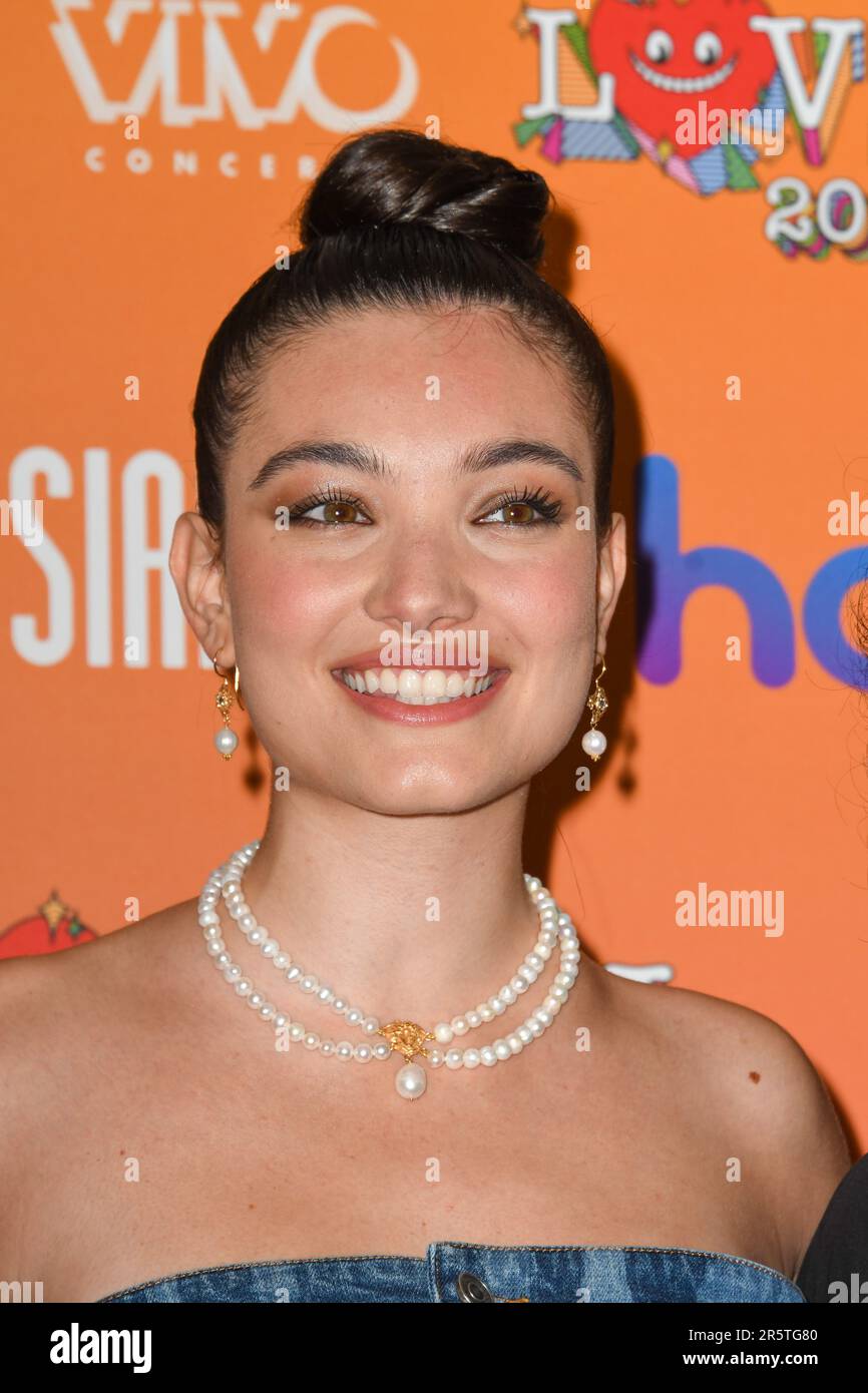 Maria Sole Pollio attends the photocall of presentation LoveMi concert ...