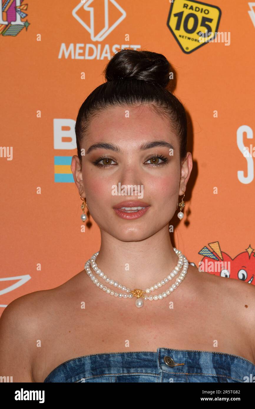 Maria Sole Pollio attends the photocall of presentation LoveMi concert ...