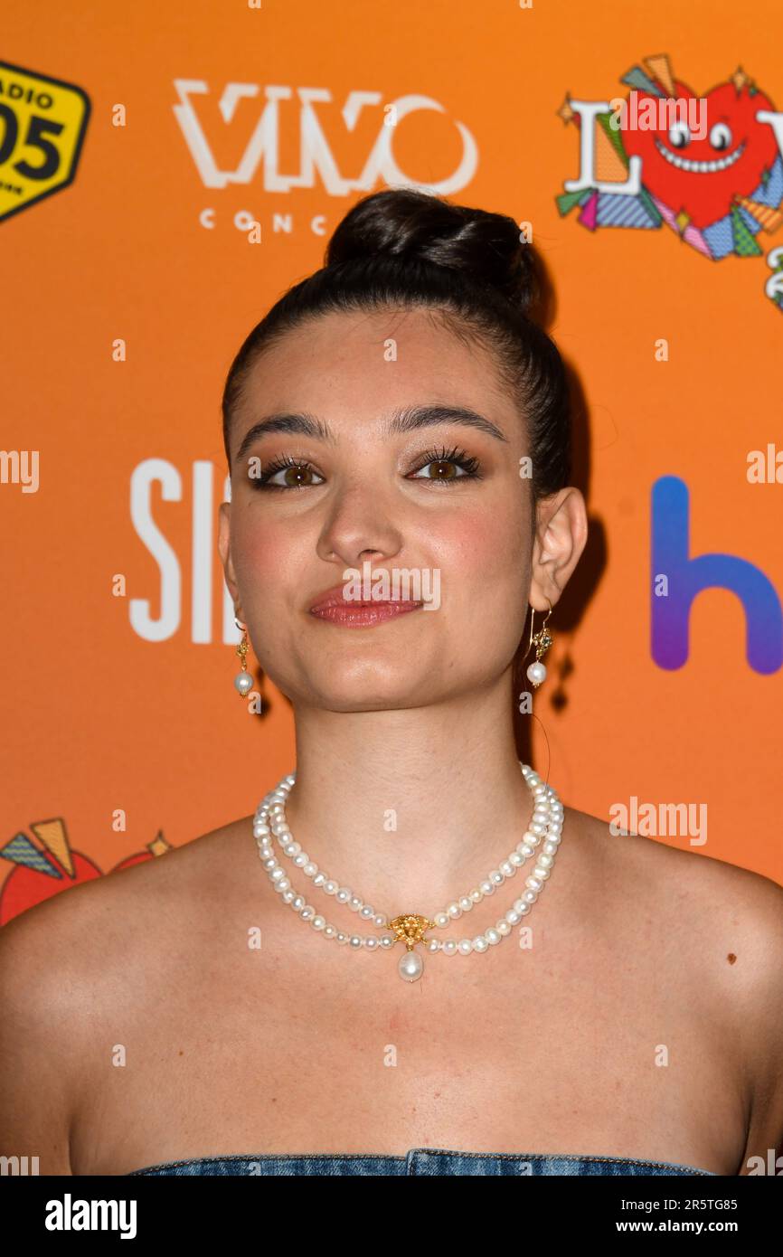 Maria Sole Pollio attends the photocall of presentation LoveMi concert ...