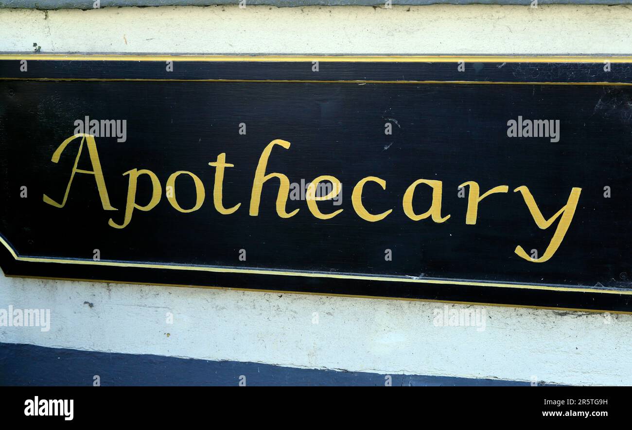 Apothecary Sign Colonial Times