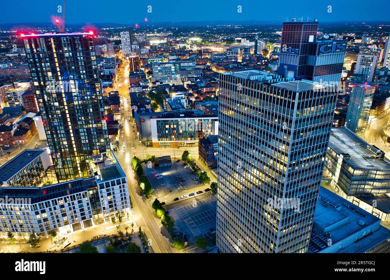Salford skyscraper sunset hi-res stock photography and images - Alamy