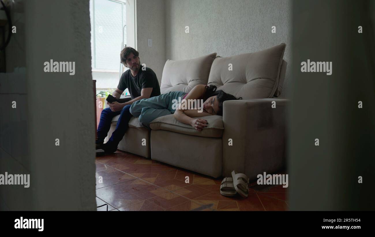 Young Couple in relationship turmoil Man and woman in conflict not ...