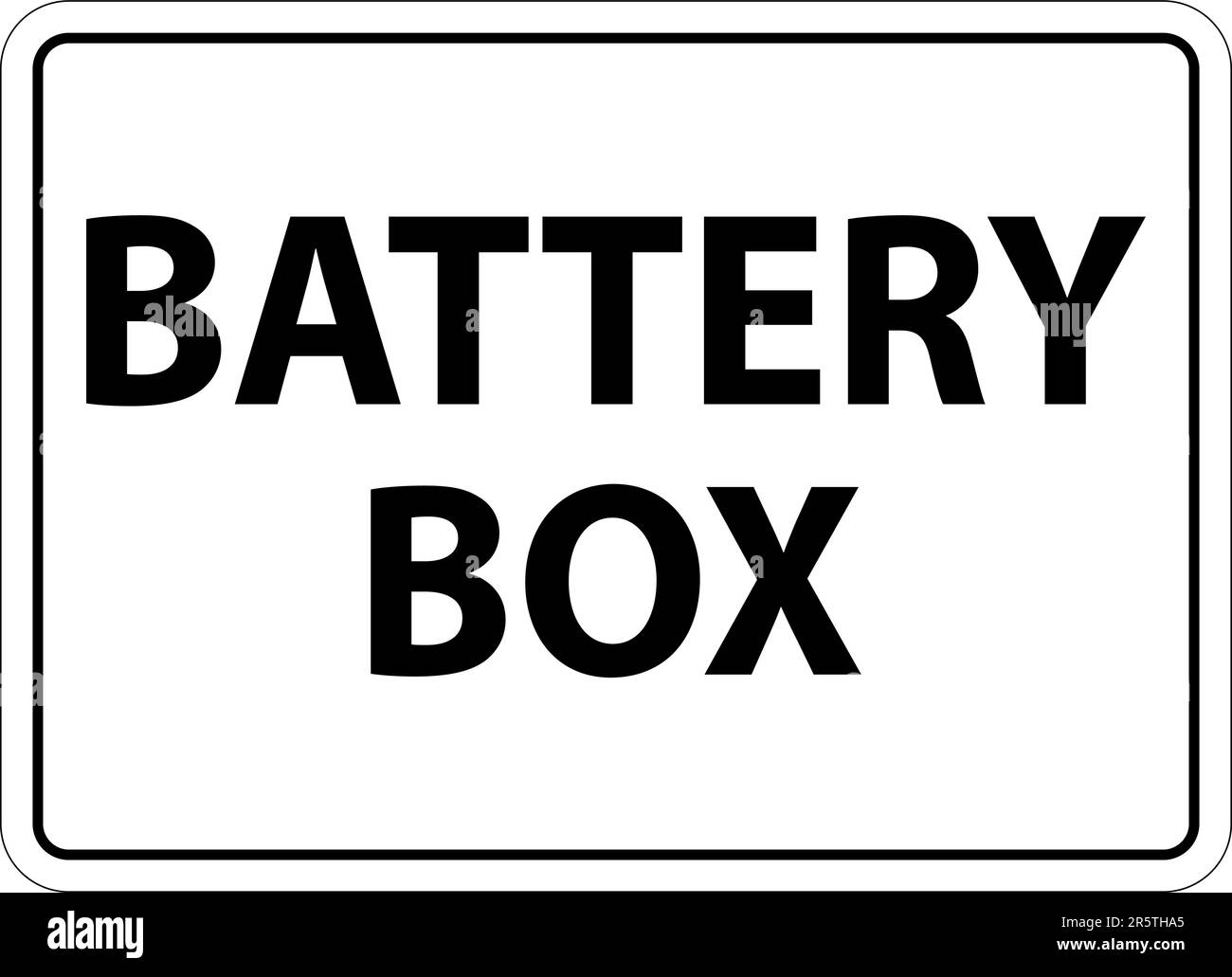 Symbol Battery Sign Battery Box On White Background Stock Vector Image ...
