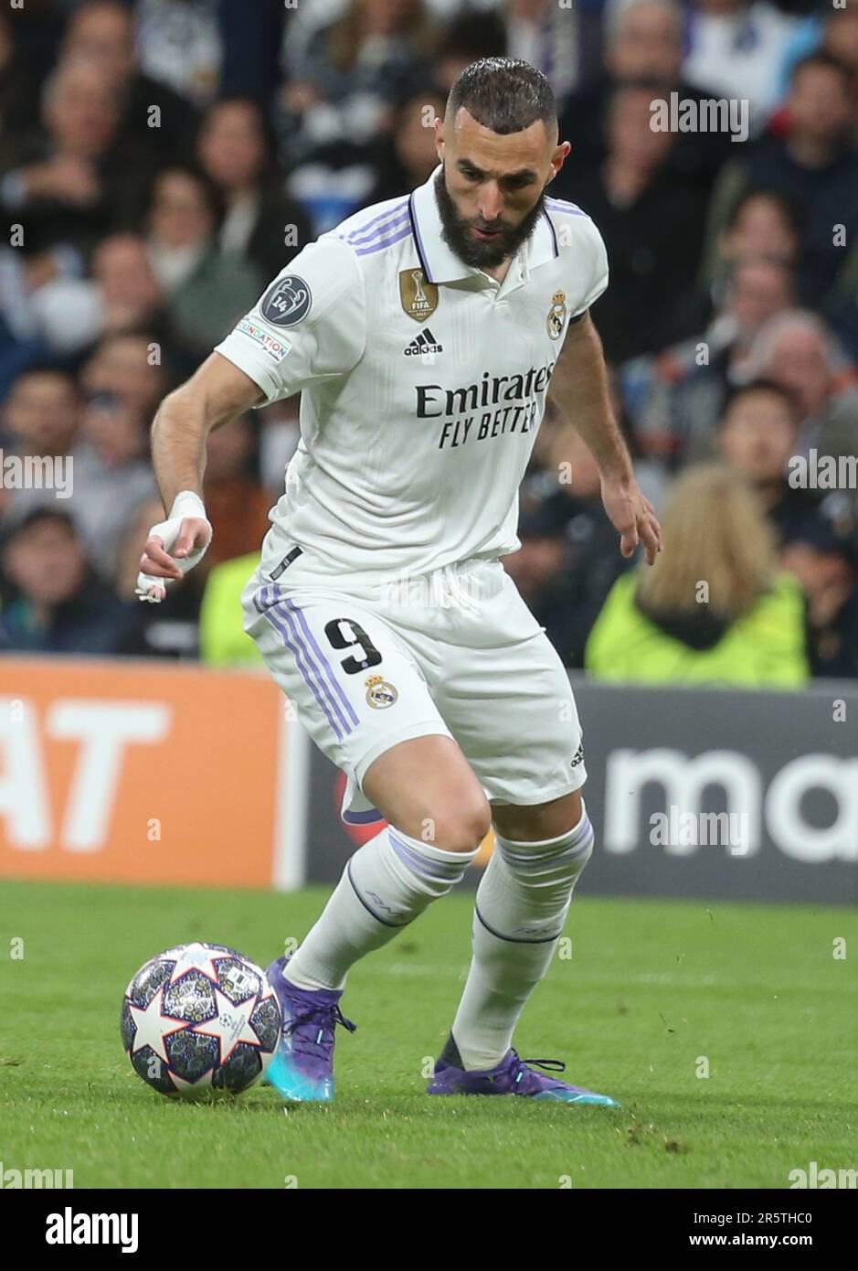 Karim Benzema of Real Madridduring the UEFA Champions League, Quarter ...