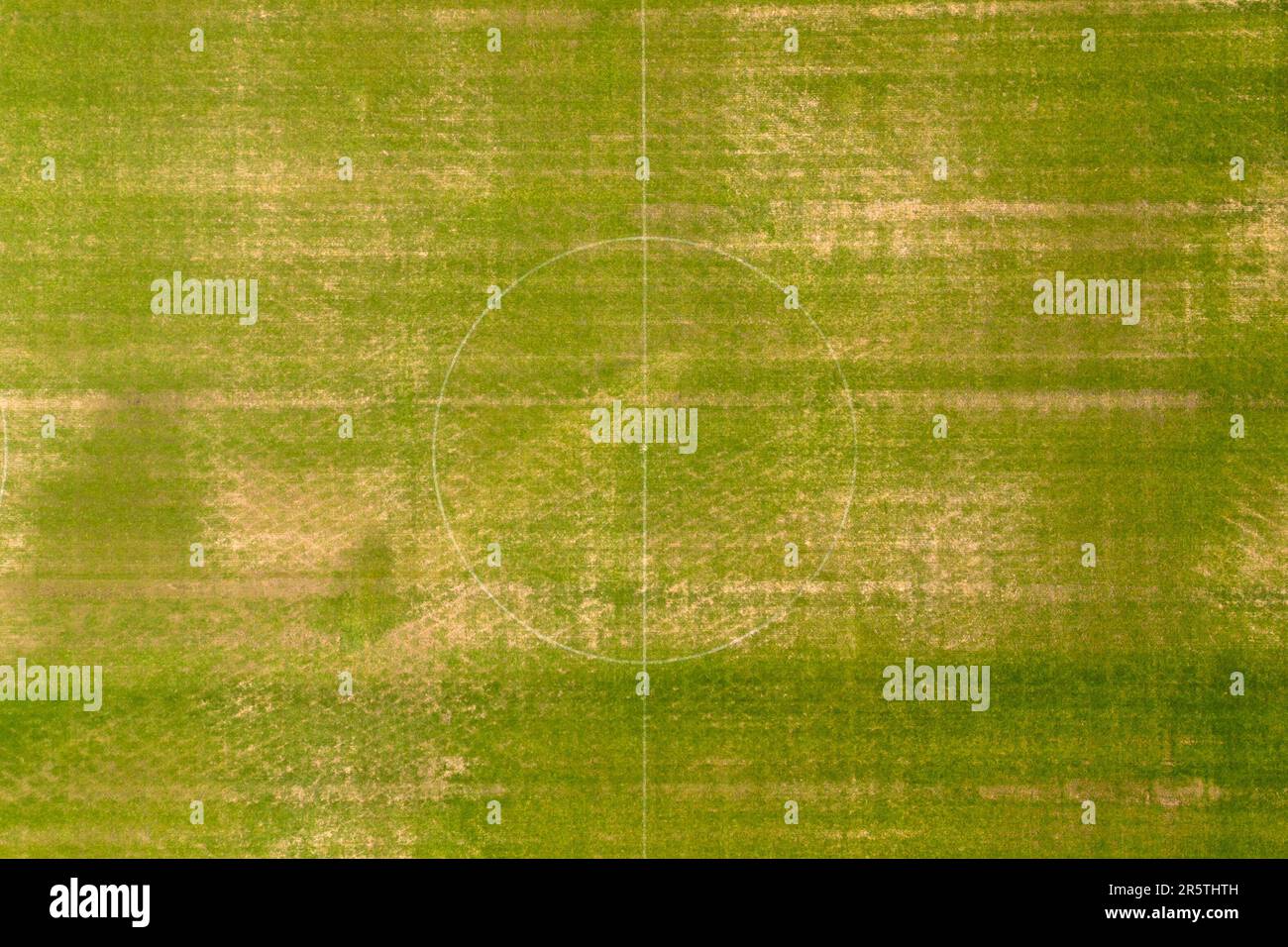 Bury, UK. 5 June, 2023. An aerial view shows Gigg Lane Stadium the home ...