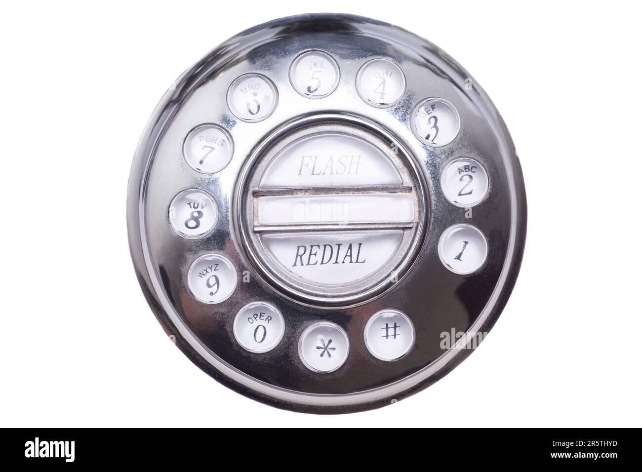 Vintage phone dial isolated on white background Stock Photo - Alamy