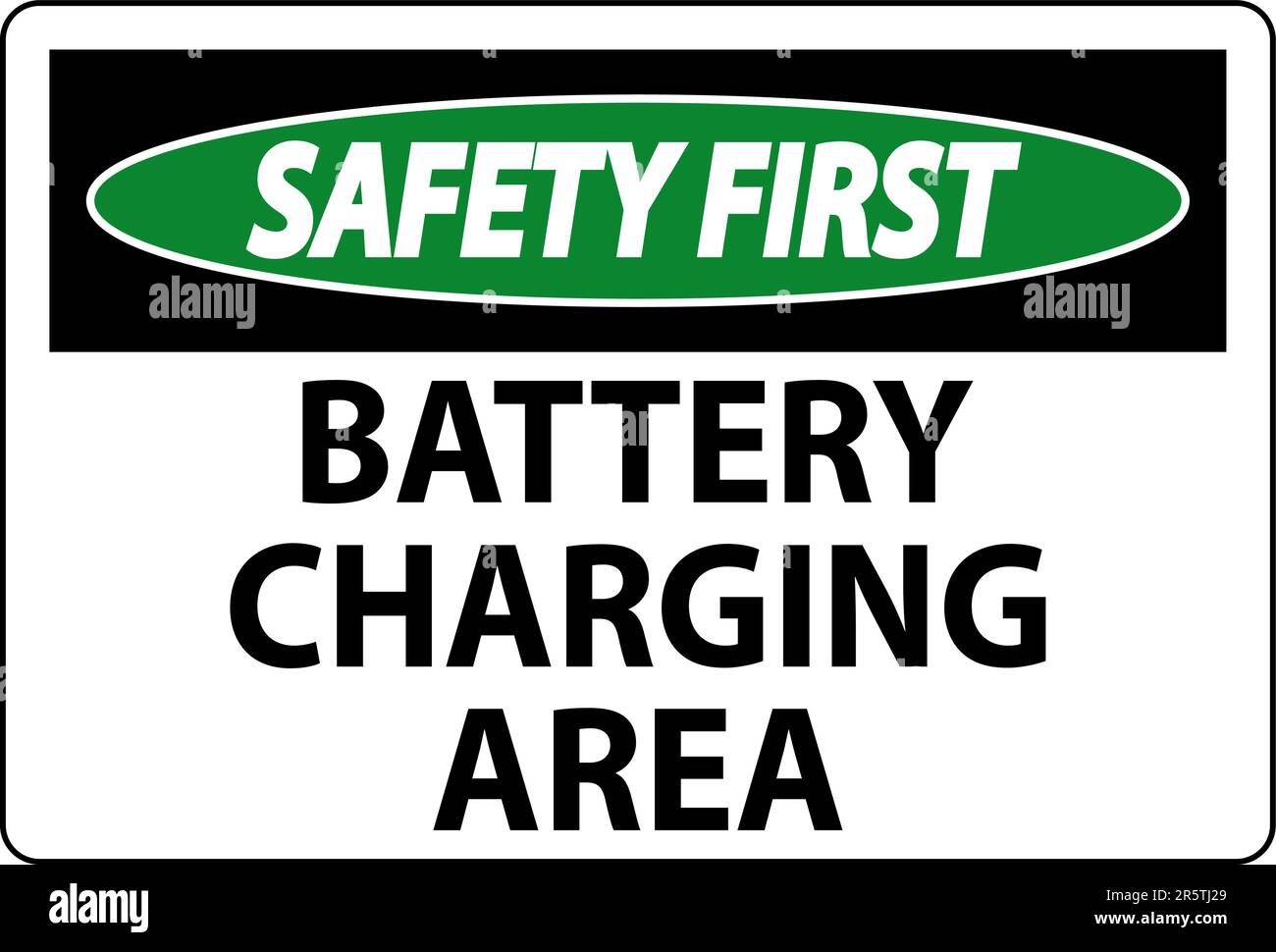 Safety first sign battery charging area hi-res stock photography and ...