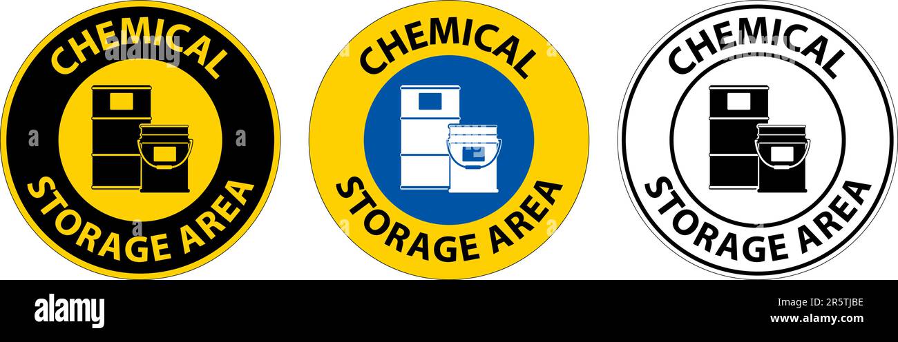 Symbol Floor Sign, Chemical Drums Black Icon White Background Stock ...