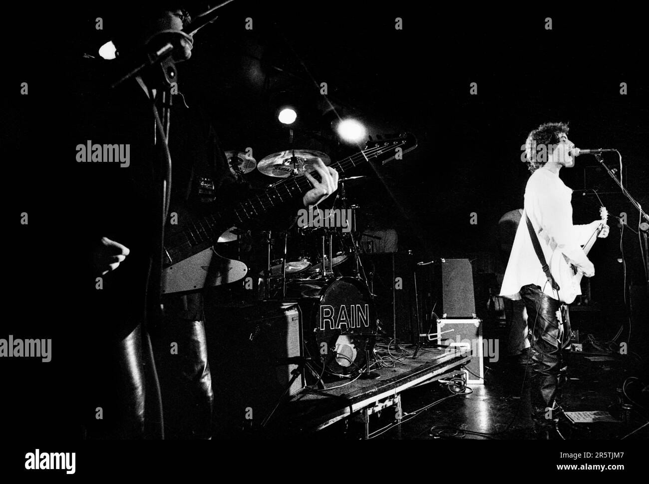 Black rain guitarist Black and White Stock Photos & Images - Alamy