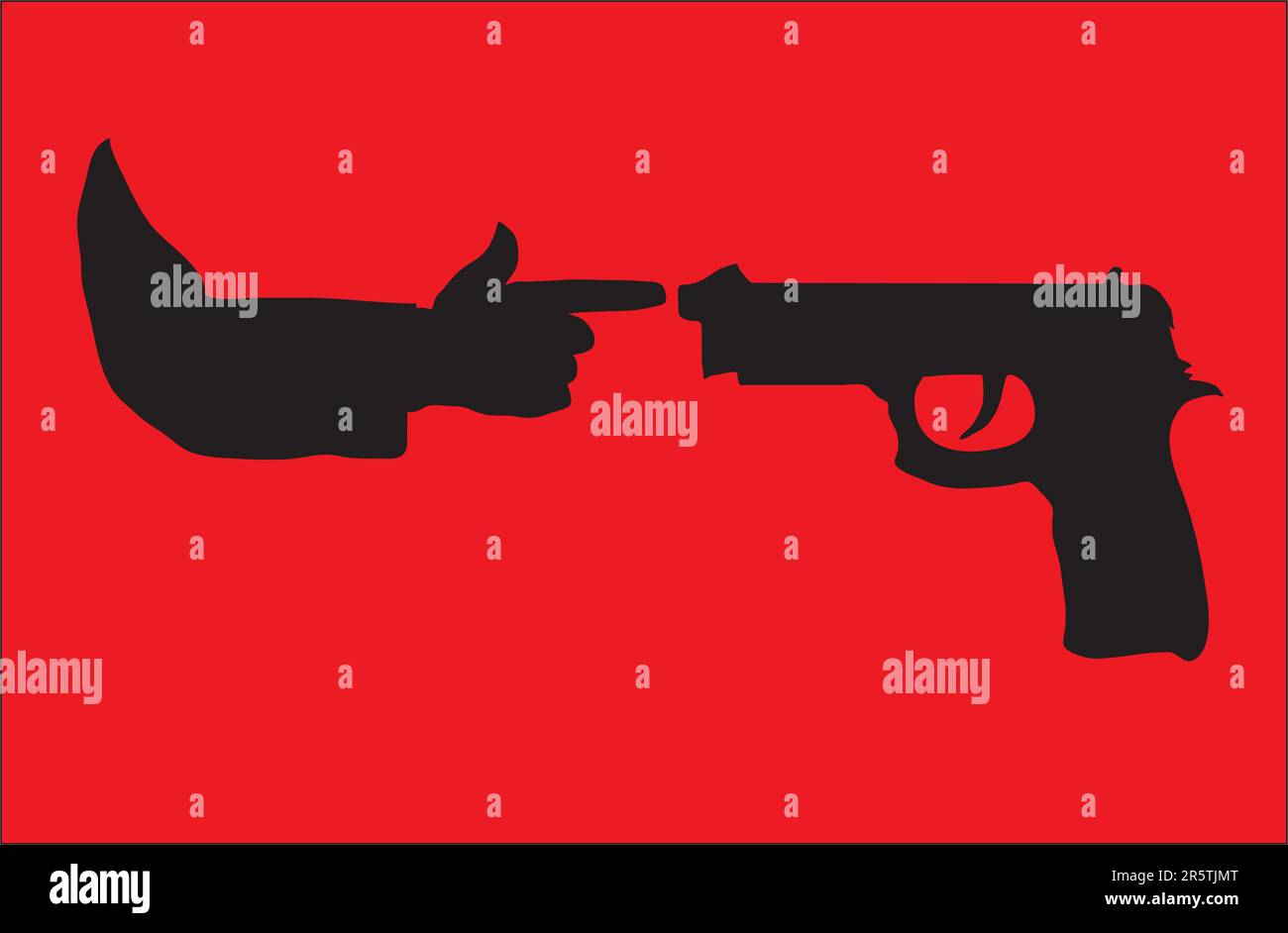 Pistol hand Stock Vector Images - Alamy