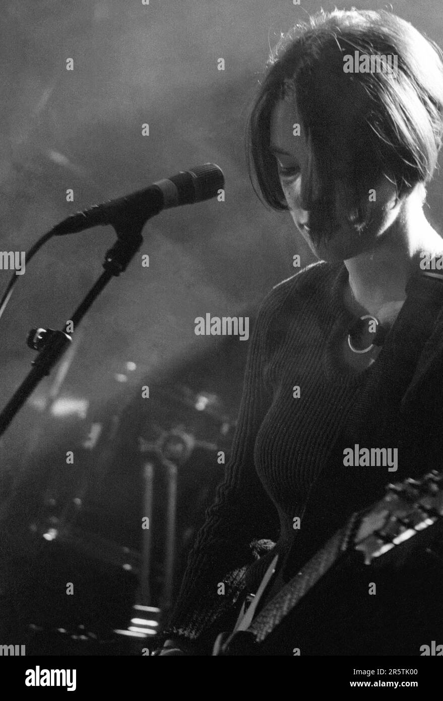 A young Rachel Ann Goswell singer and guitarist with shoegaze band ...