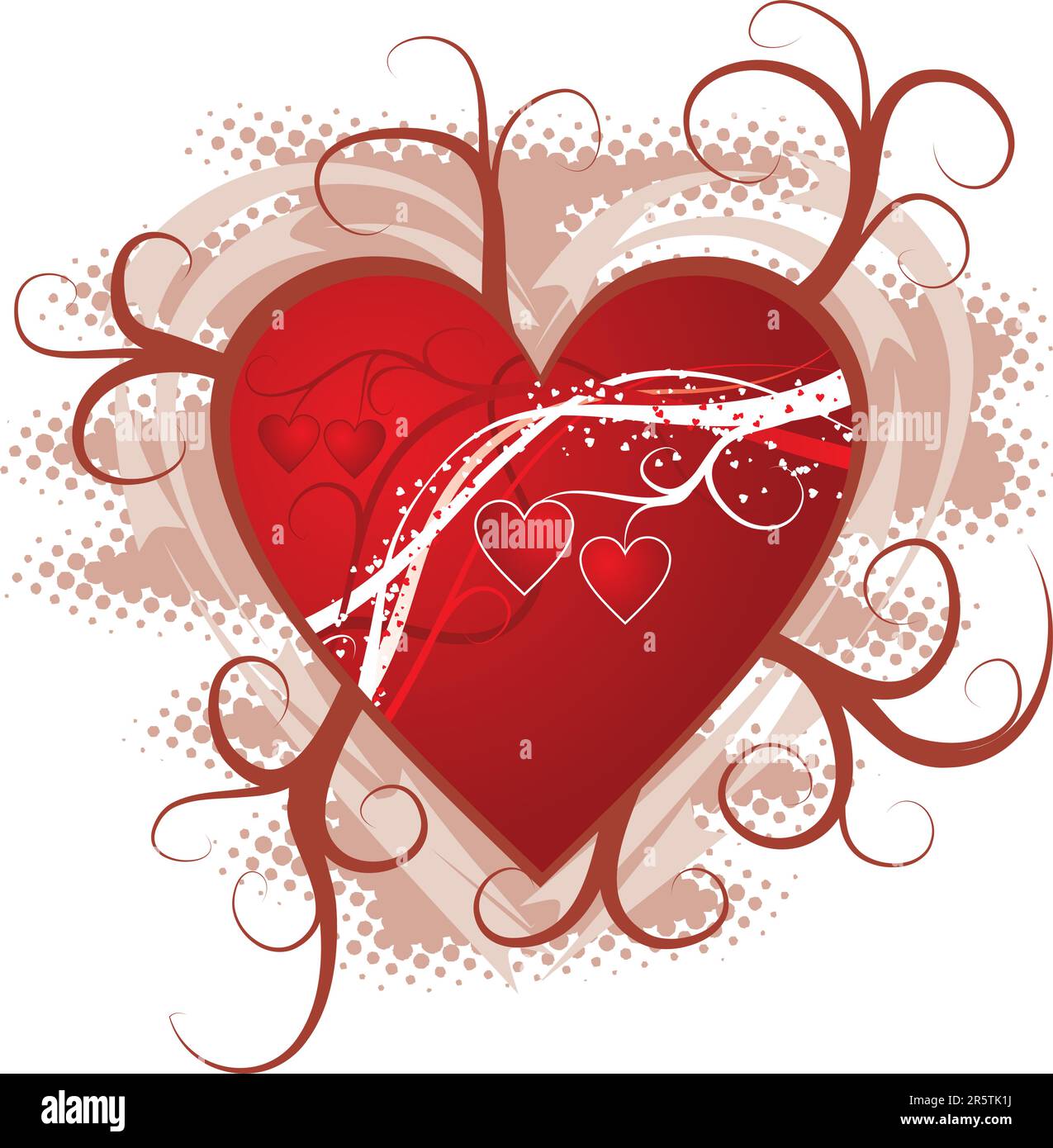 Valentine background, vector illustration Stock Vector Image & Art - Alamy