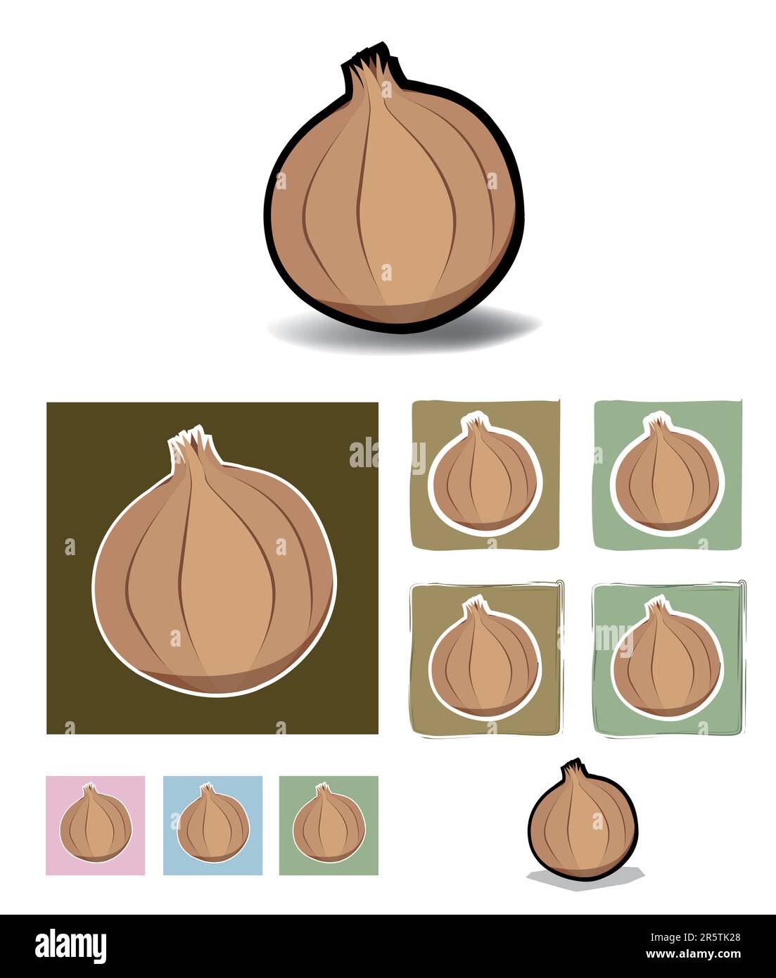 Onion icon hi-res stock photography and images - Alamy