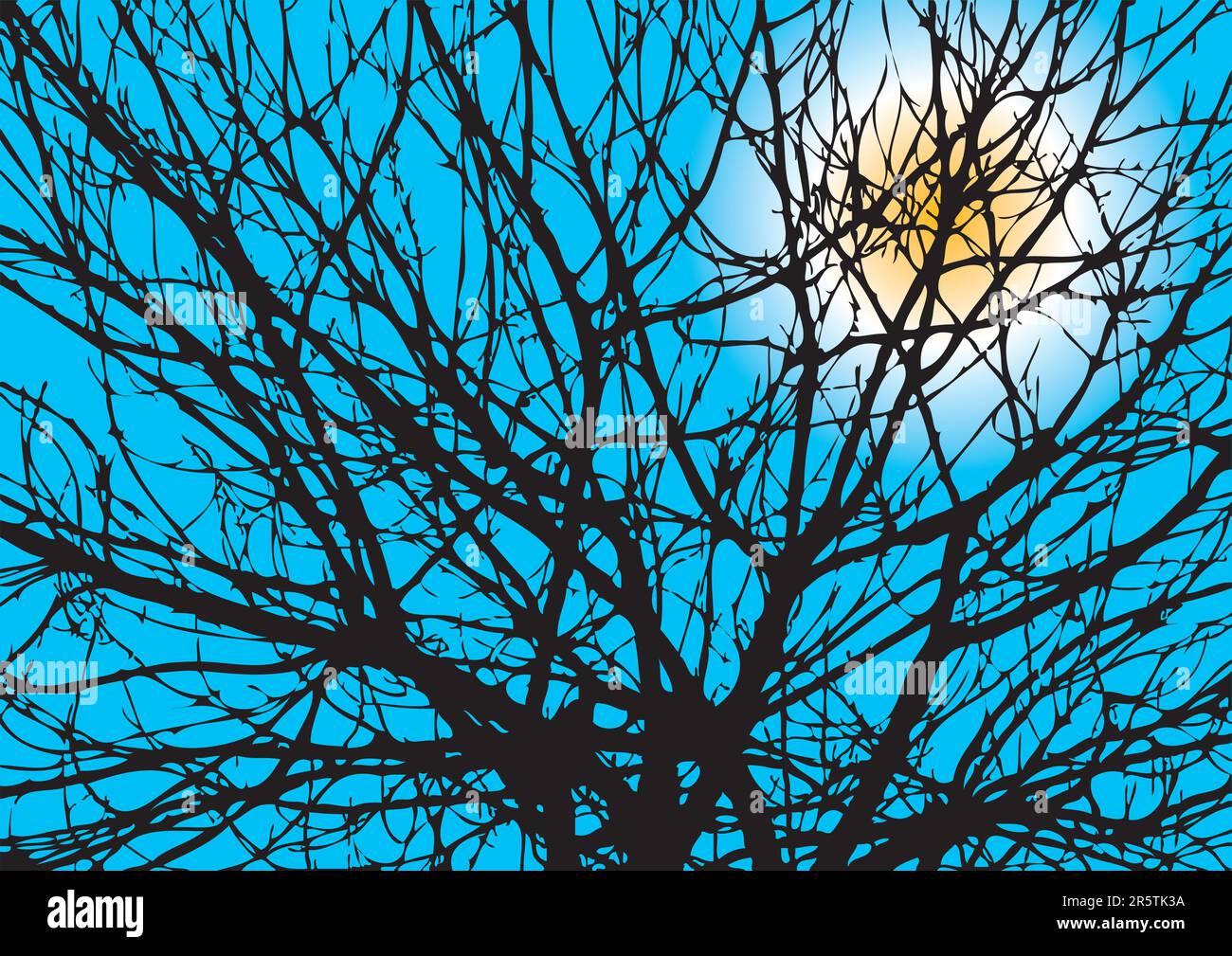 Against blue sky on Stock Vector Images - Alamy