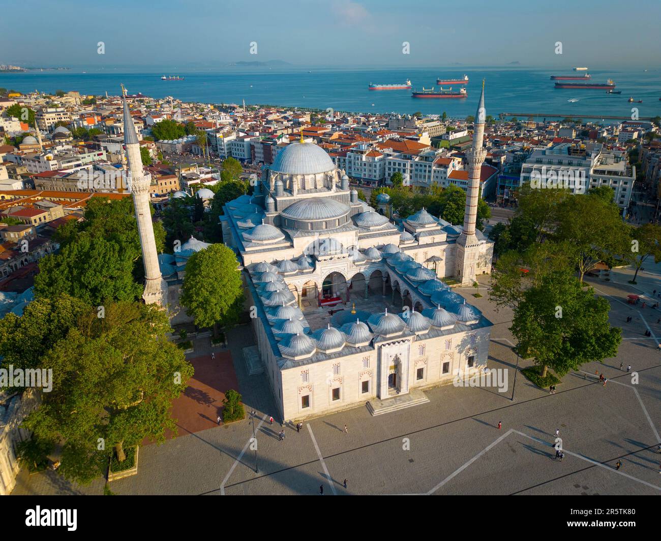 Beyazit Mosque aerial view on Beyazit Square near Grand Bazaar in ...