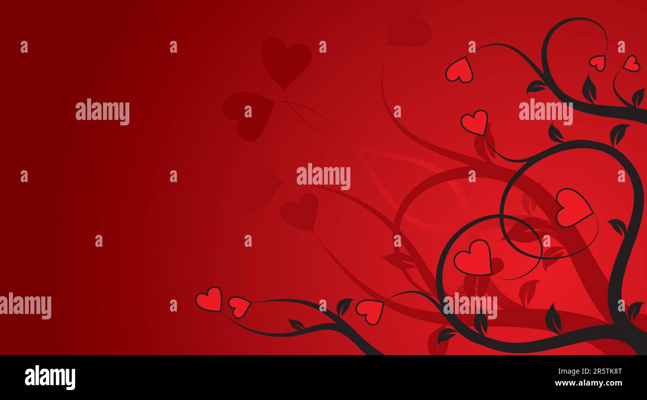 Valentine background, vector illustration Stock Vector Image & Art - Alamy