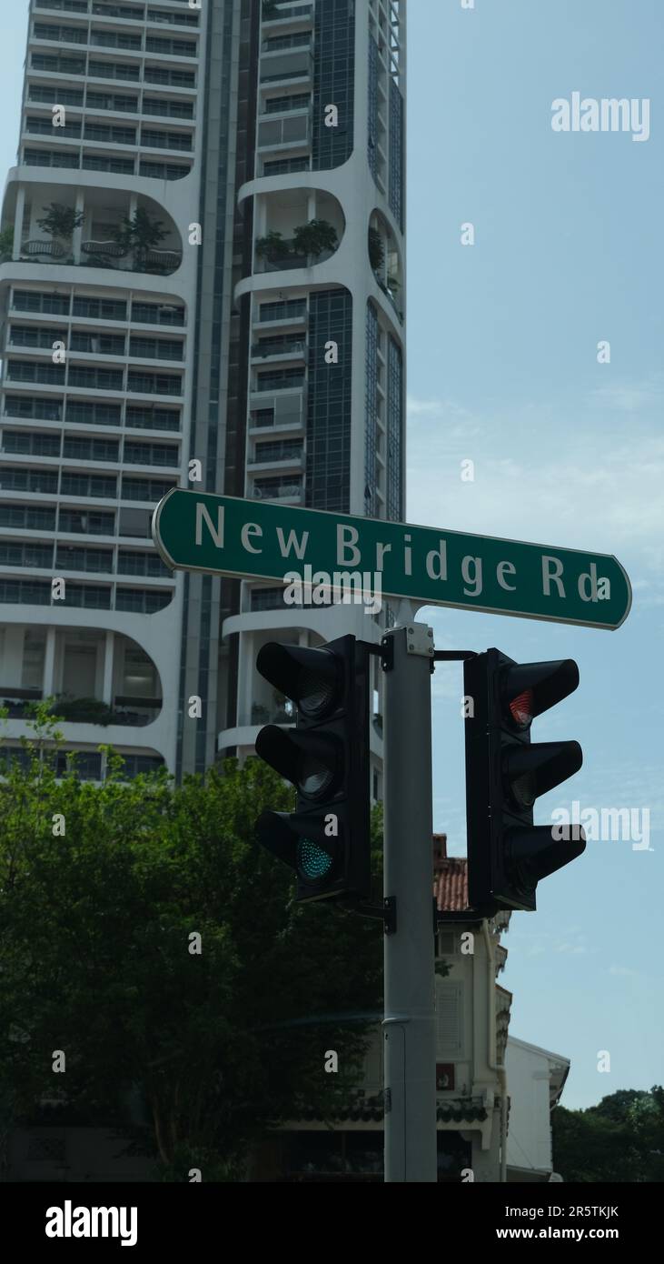 Road sign in singapore Stock Photo - Alamy