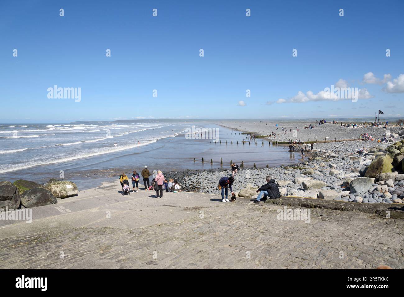 The beach at Westward Ho!, Devon, England, UK Stock Photo - Alamy