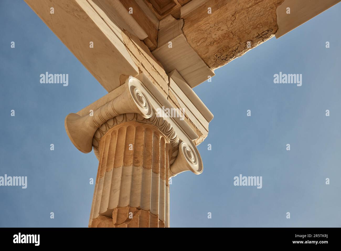 Acropolis of Athens, Ionic column Stock Photo - Alamy