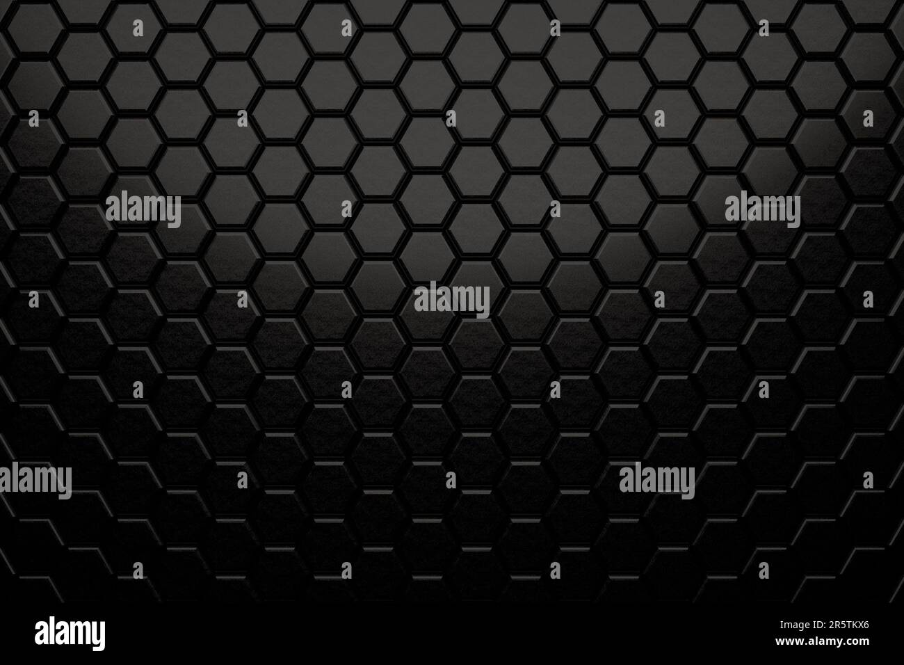 A black and white abstract background featuring a geometric hexagon ...
