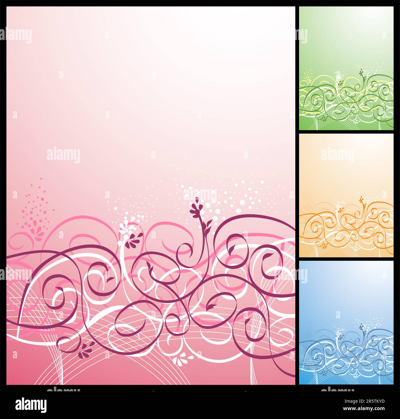 Vector floral background. Very gentle and beautiful! Stock Vector Image ...