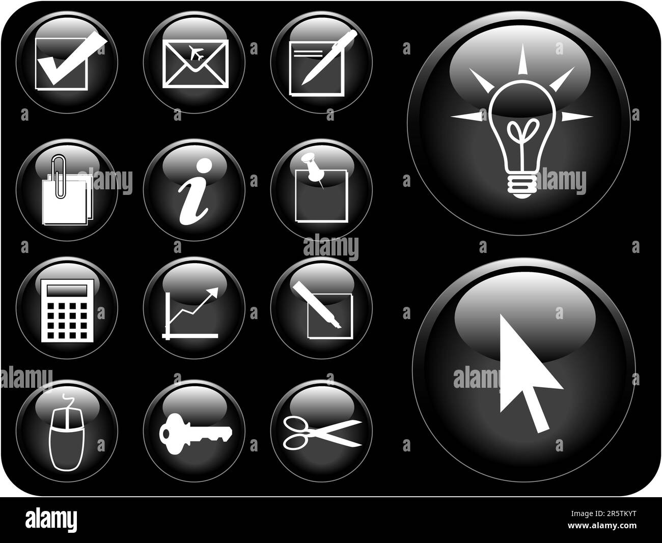 Business icon vectors Stock Vector Image & Art - Alamy